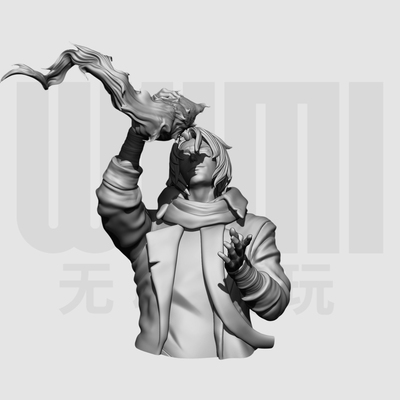 关键角色 凯勒布 1/10胸像白模  16比例GK树脂白模手办模型 1890