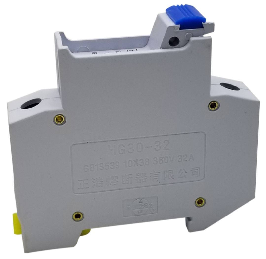 。HG30-32 HG30-63导轨式熔断器保险丝整套圆筒帽形1P2P3P4P_虎窝淘
