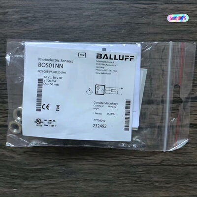 全新原装正品巴鲁夫BOS