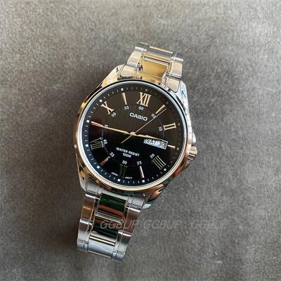 卡西欧CASIO商务休闲男士手表防水石英MTP-1384D-1A/7A罗马刻度