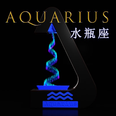 反重力水流灯家居摆件创意礼品