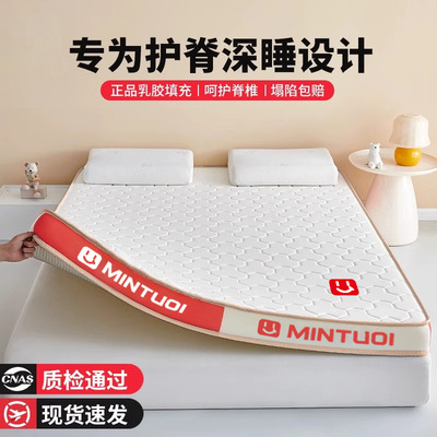 乳胶床垫软垫家用卧室海绵垫子宿舍学生单人租房专用榻榻米遮盖物