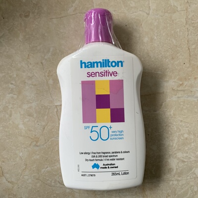 现货澳洲Hamilton Sun SPF50+防晒霜265ml