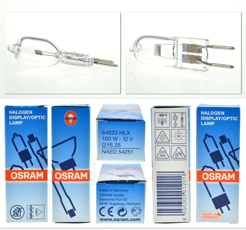 进口OSRAM 12V100W显微镜用,光用仪器用指示灯,10个包邮_虎窝淘