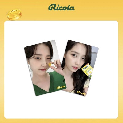 IU 联名限定小卡 Ricola自印周边卡片3寸圆角明信片粉丝应援卡