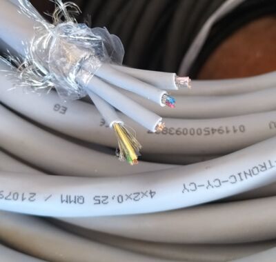 德国进口HELUKABEL分组独立屏蔽4×2×0.25平方屏蔽线8芯连接线