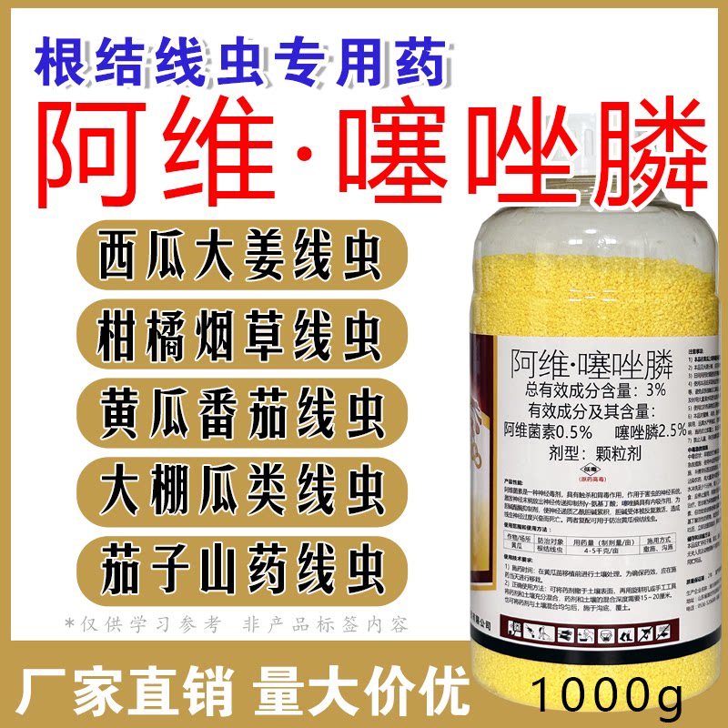 万治 3%阿维·噻唑膦根结线虫杀菌剂