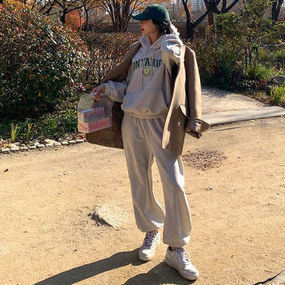 时尚起义Ontario加绒卫衣+长裤