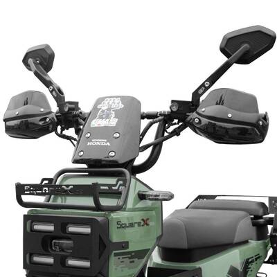 适用本田SquareX125护杠滑动尾架后货架祖玛125排气前中货架灯罩