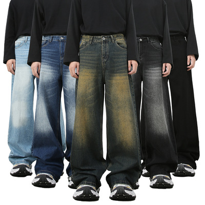 New牛仔裤男宽松Summer Men's Denim Pants Man Baggy Jeans Male