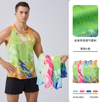crossfit tshirt gym tops tee欧美运动背心男夏马拉松跑步t恤