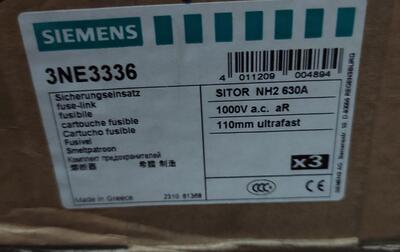 西门子3NE3336快速熔断器3NE3336630A