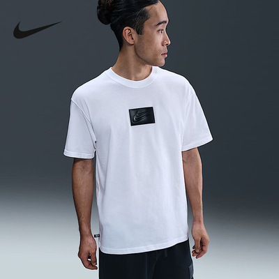 Nike耐克短袖男25夏新款休闲宽松篮球半袖双勾运动T恤HJ3426-100