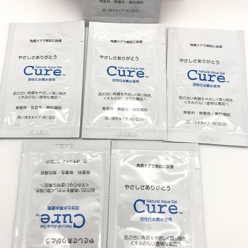 包邮3g*10包日本cure去角质面部清洁凝胶温和去死皮洁面啫喱小样_虎窝淘