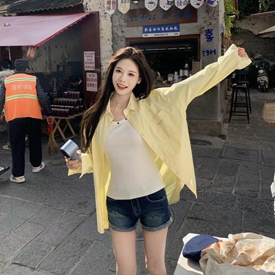 3MER宽松刺绣衬衫上衣