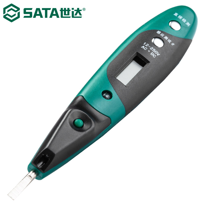 世达验电笔数显测电笔双色带照明灯试电笔精准安全电工电笔 62601_虎窝淘