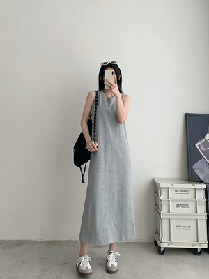 背心裙连衣裙女夏季裙子春夏长裙