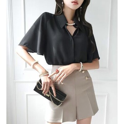 九0322韩国东大门衬衫-区OPN-8754327休闲新潮直邮气质人气炸街