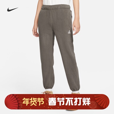 耐克女子运动休闲摇粒绒收口长裤