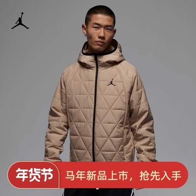 耐克男子休闲防风保暖薄棉服外套