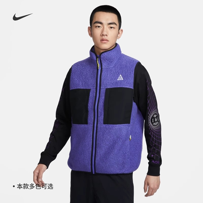 耐克男子休闲摇粒绒保暖户外马甲