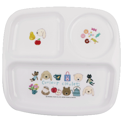 [特惠清仓]Couleurcleulet儿童餐盘分隔餐幼儿园宝宝防摔耐用盘子