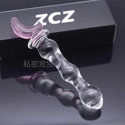 Glass-made femalemasturbation toy fake phallus adult product