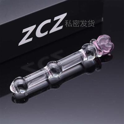 Glass-made femalemasturbation toy fake phallus adult product