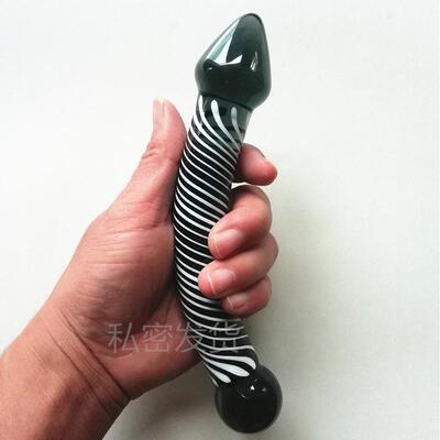 Glass-made femalemasturbation toy fake phallus adult product