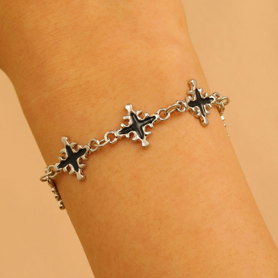 New Hip Hop Cross Bracelet Men's Handstring Men's Jewelry