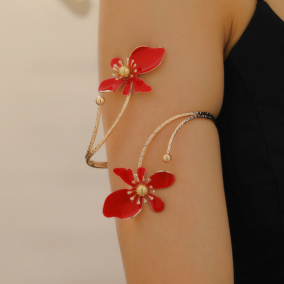 New Fashionable Flower Bracelet Arm Ring Opening Women's臂环