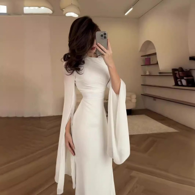 summer dress women elegant ladies vestidos欧美拼接玻璃纱大摆