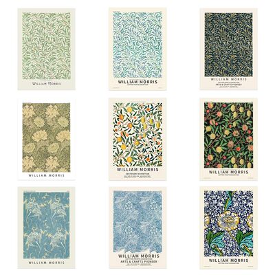 复古花卉WilliamMorris装饰画