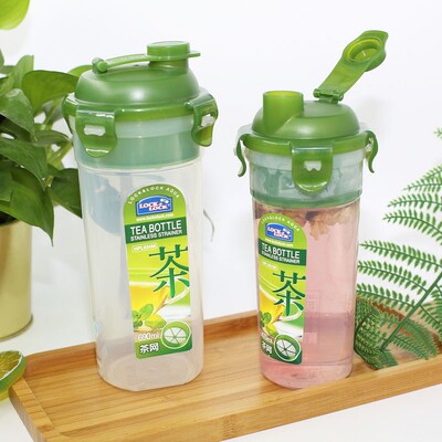 乐扣塑料茶杯带茶隔水杯子随