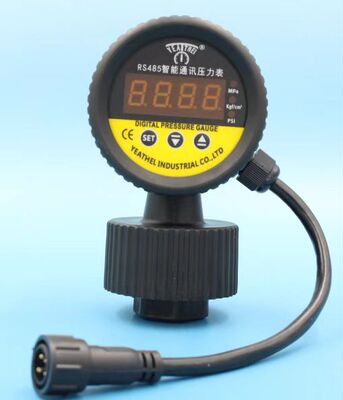 YEATHEI雅德智能远传PP隔膜压力表YDS1-M19*25-4KG/CM²-DC24V径