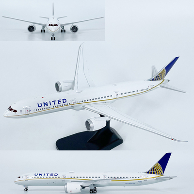 1:400联合航空波音B787-10客机N12003飞机模型合金摆件收藏AV