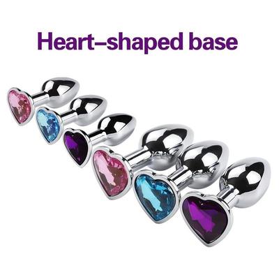 pcs, Gemstone base mini metal anal plug, beginner butt