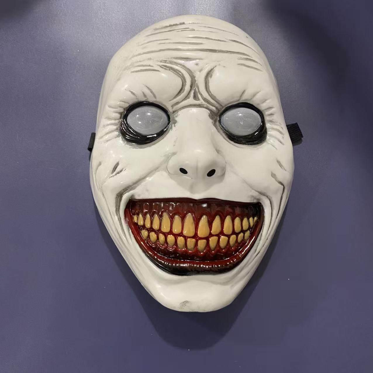 Halloween Scary Plastic Mask万圣节恐布塑料面具驱魔人面具头套