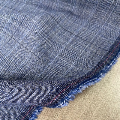 MARZOTTO纯羊毛西装亲王格布料