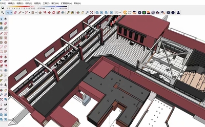 【acon3d】综合商场内部包含硬币机游戏房商场内部影院等多个文件