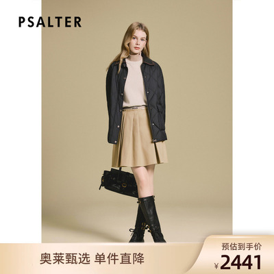 PSALTER诗篇复古鹅绒皮领拼接宽松休闲羽绒服女2025冬款
