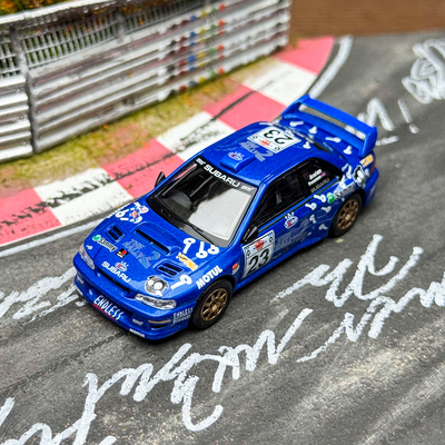 MINIGT164斯巴鲁合金汽车模型