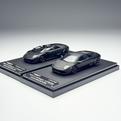 现货 PK 1:64 兰博基尼 Murcielago 蝙蝠 LP640 哑黑合金汽车模型