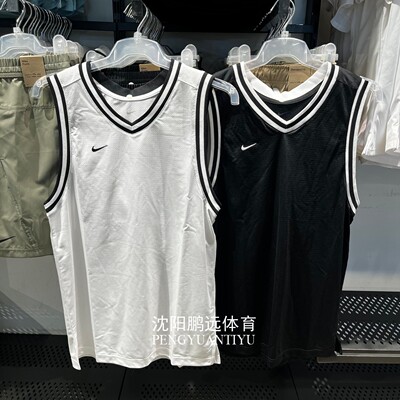 NIKE耐克男子夏季篮球运动训练速干透气无袖背心FQ3708-100-010