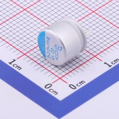 APSE2R5EC3681MH06S 固态电容 680uF ±20% 2.5V 插件,D6.3xL8mm