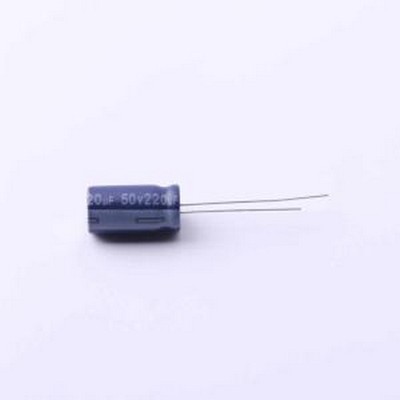 ERR1HM221F16OT 直插铝电解电容 220uF ±20% 50V 插件,D8xL16mm