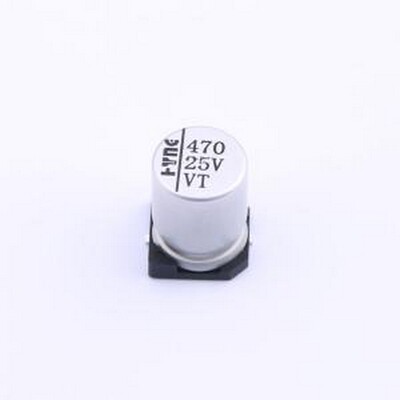 HY1E471MC080105MEO 贴片型铝电解电容 470uF ±20% 25V SMD,D8xL