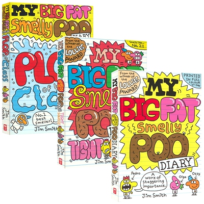 My Big Fat Smelly Poo Diary 我的臭便便日记1-3 漫画书 图像小说 桥梁书 Barry Loser 作者新作 英文原版进口儿童图书