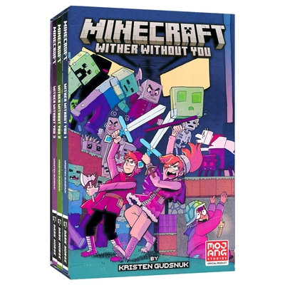 Minecraft  Wither Without You Boxed Set 我的世界 凋灵之战3册盒装 官方漫画书 冒险故事  英文课外读物 英文原版进口图书