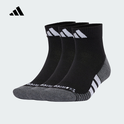 adidas阿迪达斯2025春新款男女同款3双装低帮训练袜袜子 JC6446